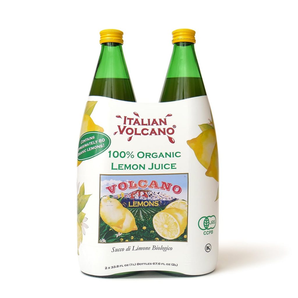 イタリアンボルケーノ 100％オーガニックレモンジュース 1L×2 | コストコ通 コストコおすすめ商品の紹介ブログ